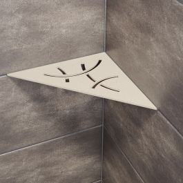 Schlüter-SHELF-E-S1 TSI CURVE Alu strukturbeschichtet elfenbein