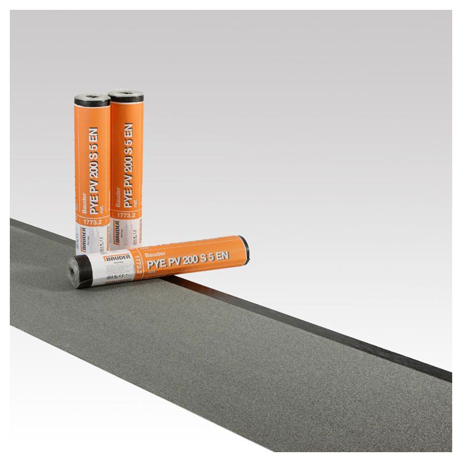 BAUDER Elastomerbitumenbahn PYE G 200 S4 feinbestreut